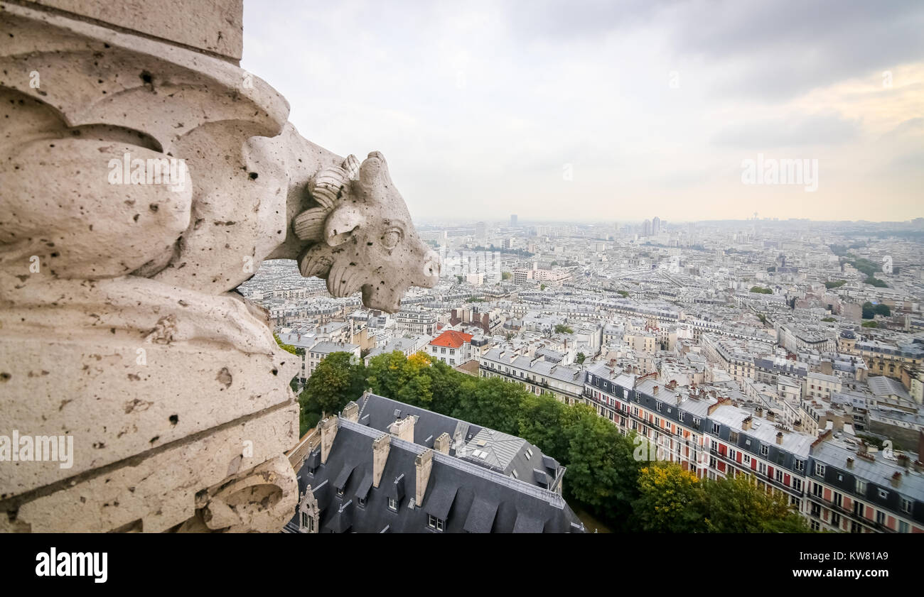 Paris View from Sacre Coeur Basilica in France Stock Photo - Alamy