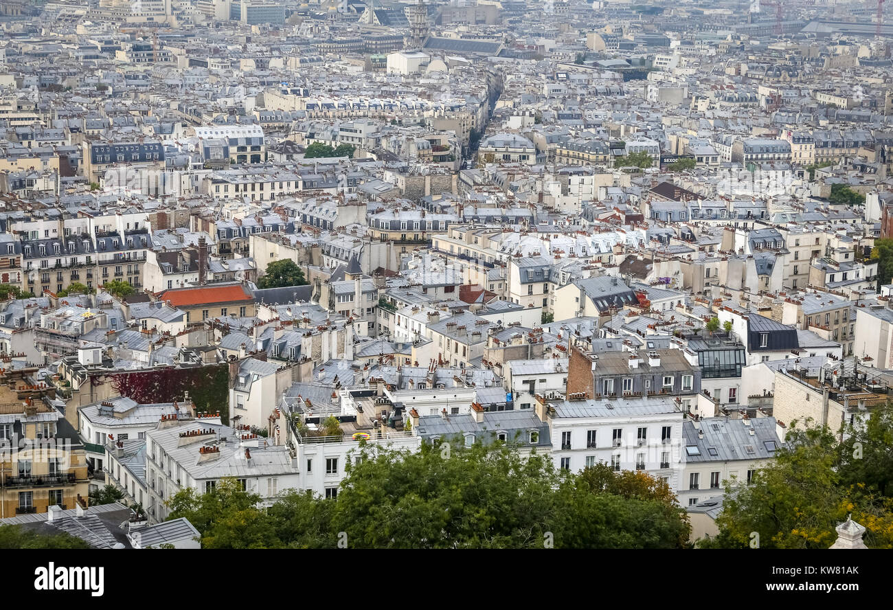 Aerial view of Paris City in France Stock Photo - Alamy