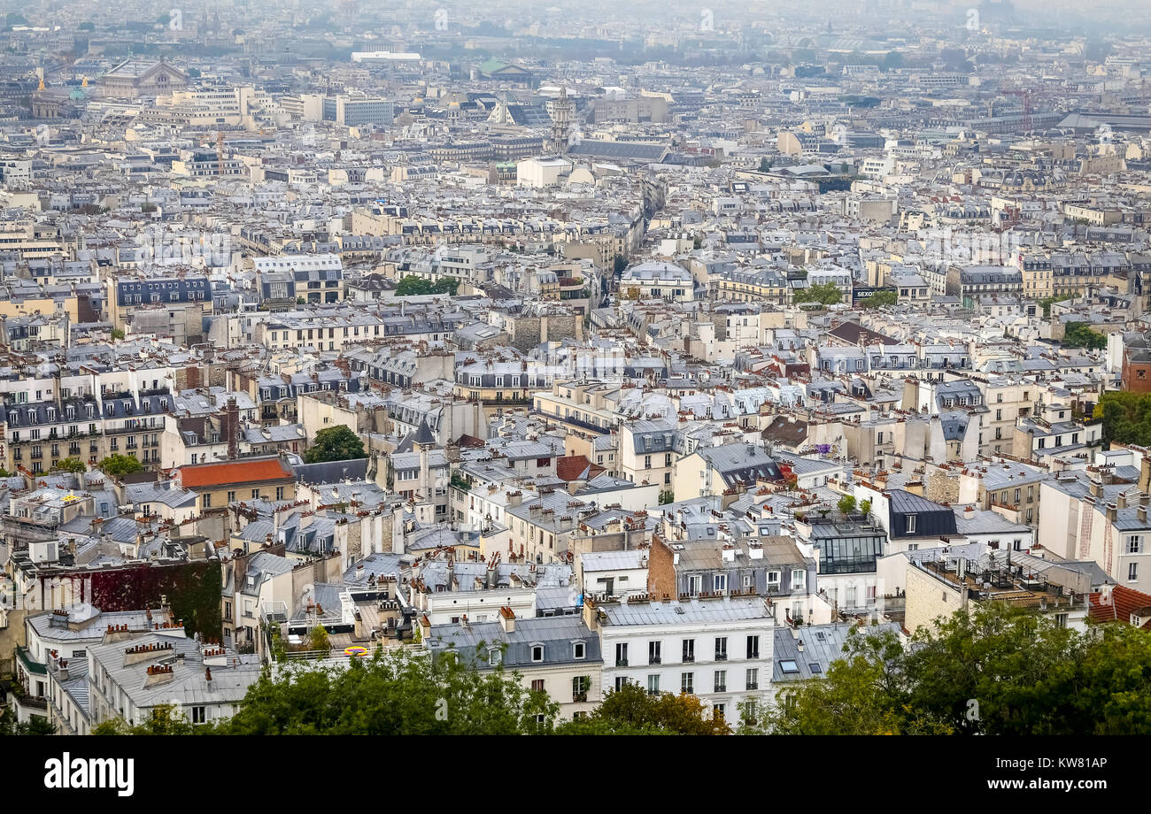 Aerial view of Paris City in France Stock Photo - Alamy