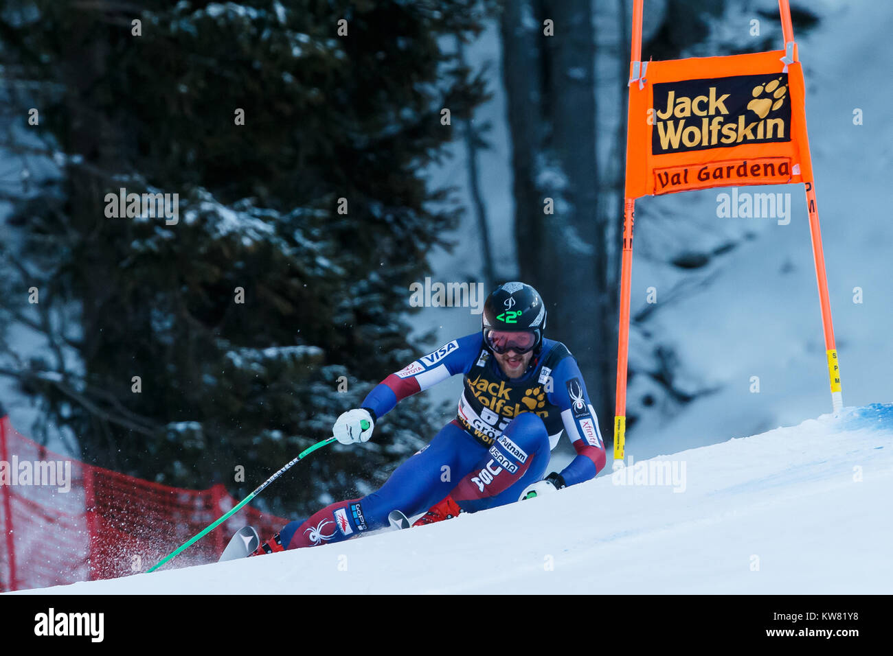 Val Gardena, Italy 16 December 2017. MAPLE Wiley (Usa) competing in the ...