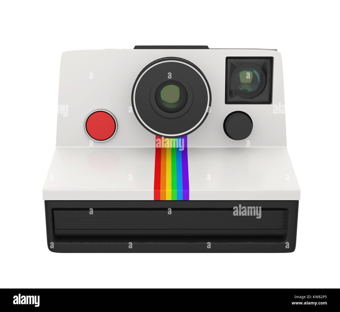 Vintage Instant Camera Isolated Stock Photo - Alamy