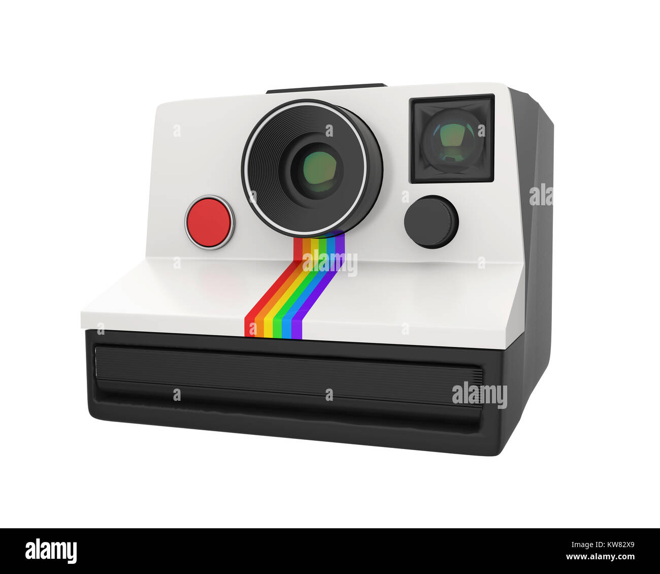 Vintage Instant Camera Isolated Stock Photo - Alamy