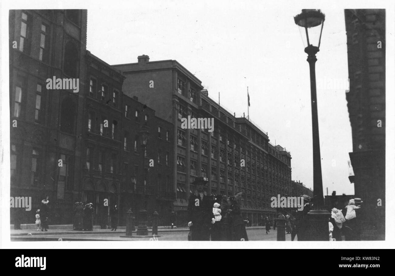 Exterior view of the King George Military Hospital, London, England ...