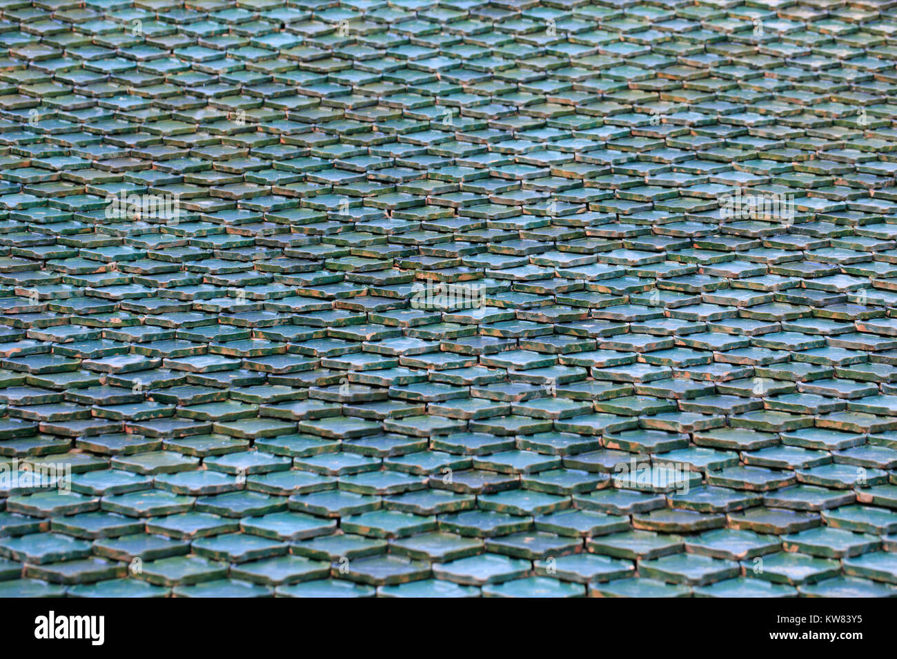 Green roof texture in Thailand Stock Photo - Alamy