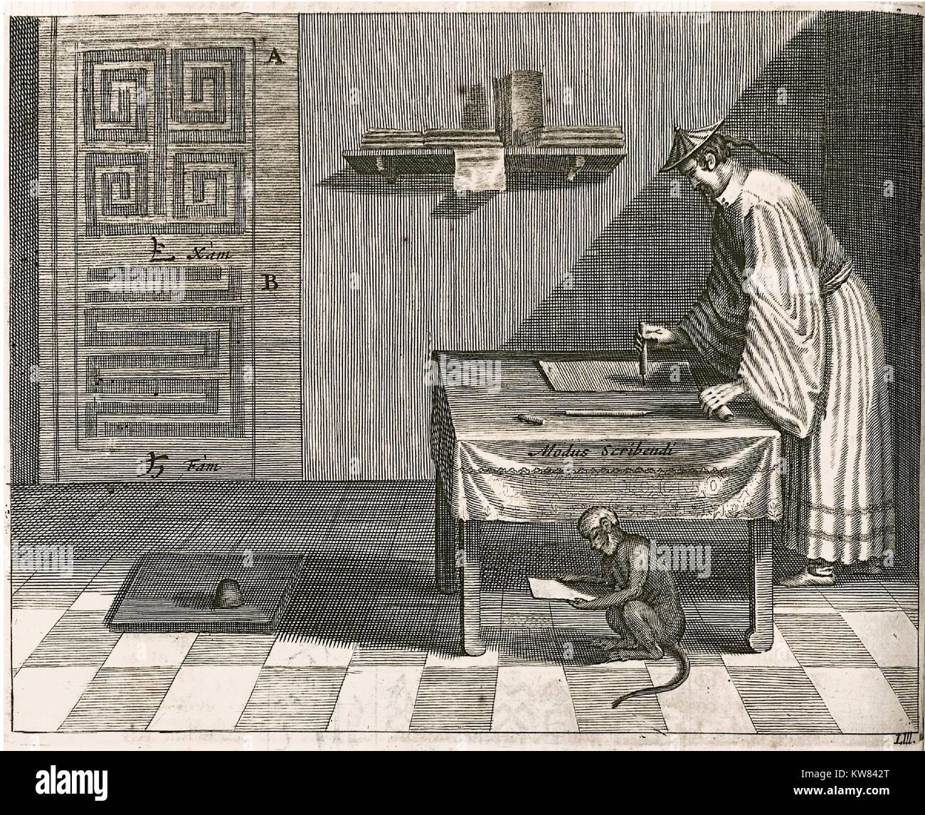 A Chinese scribe demonstrating the proper brush grip for Chinese ...