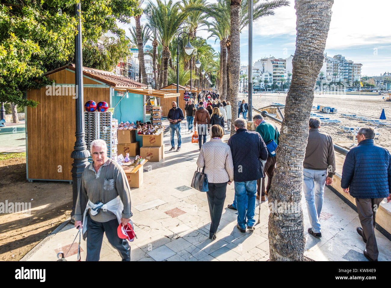 Christmas Market in Benidorm Stock Photo - Alamy