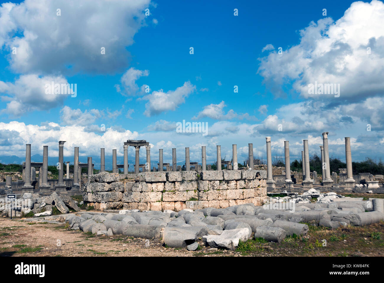 Ancient Perge City ruins,ANTALYA,TURKEY Stock Photo - Alamy