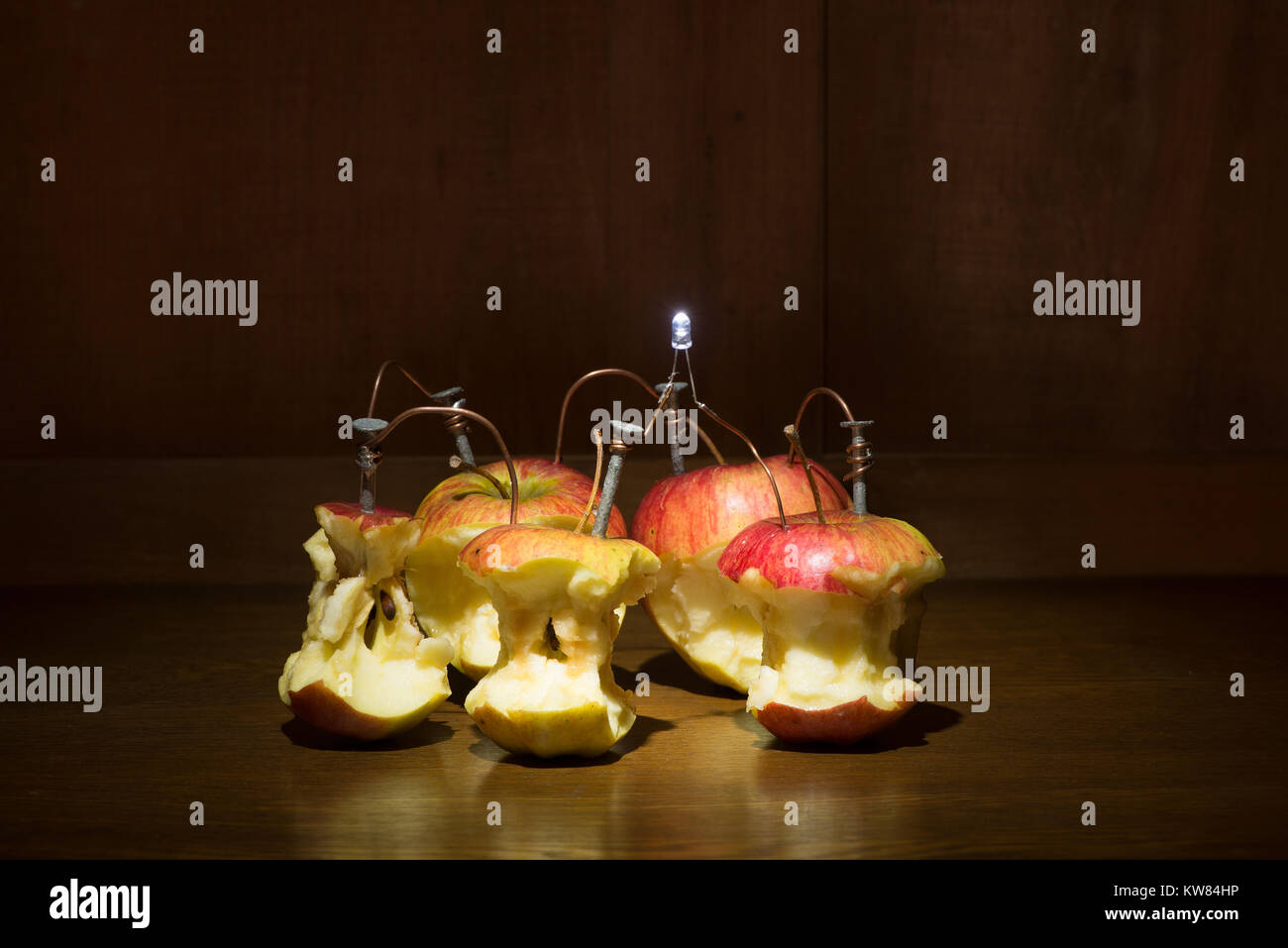 Battery powered apple hi-res stock photography and images - Alamy