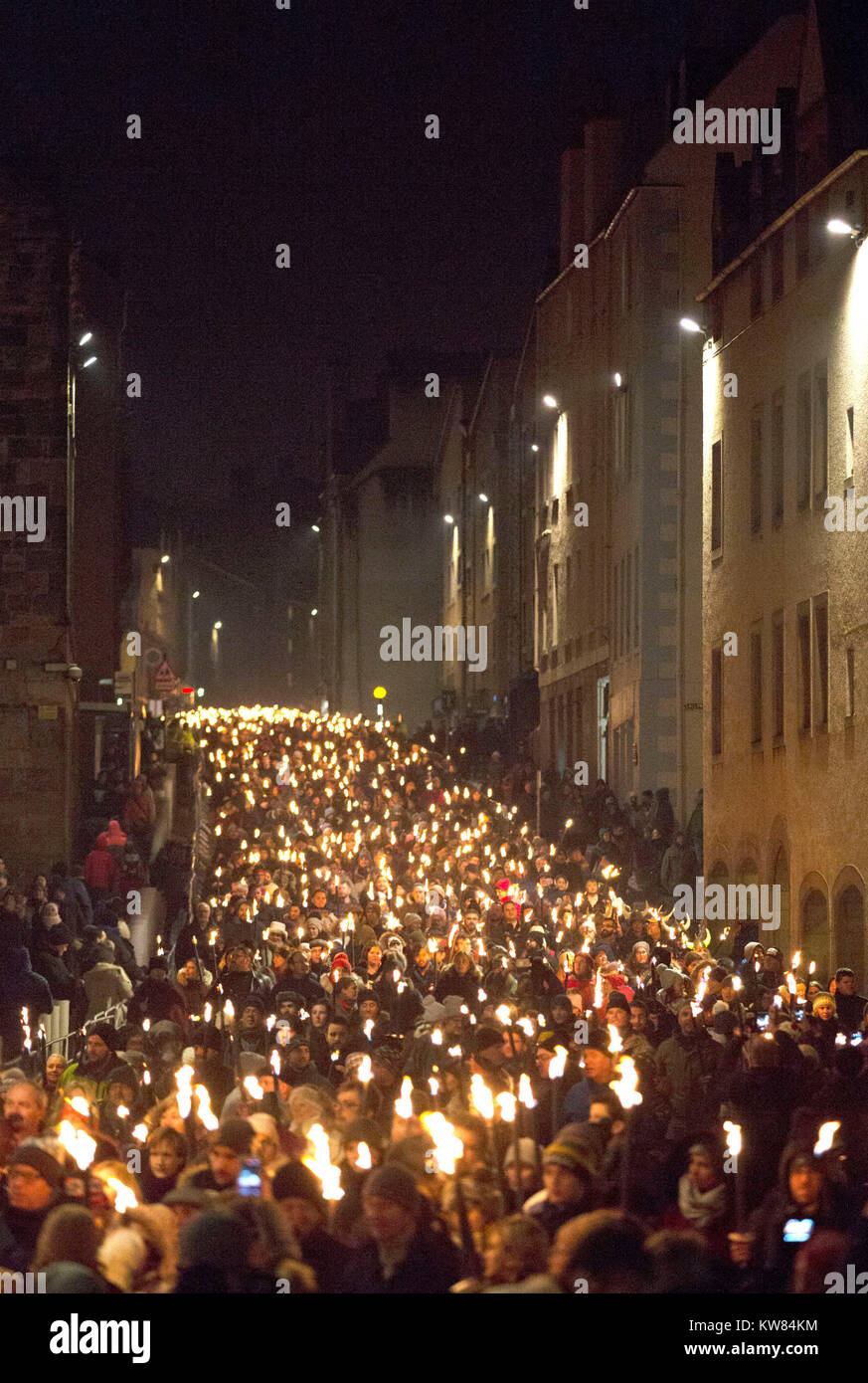 The Torchlight Procession which marks the opening of city's New Year ...