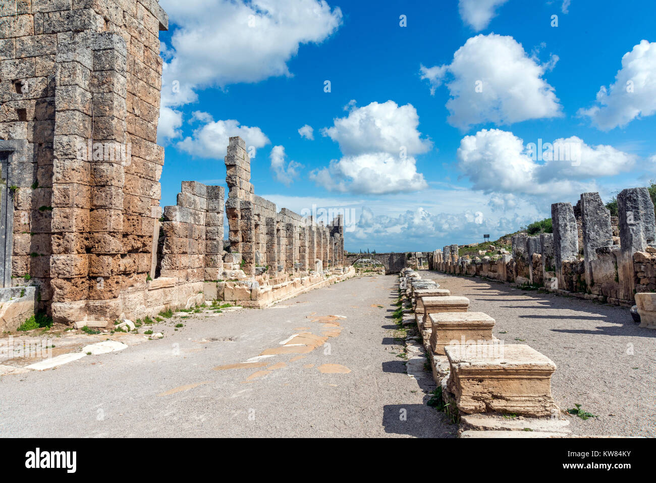 Ancient Perge City ruins,ANTALYA,TURKEY Stock Photo - Alamy