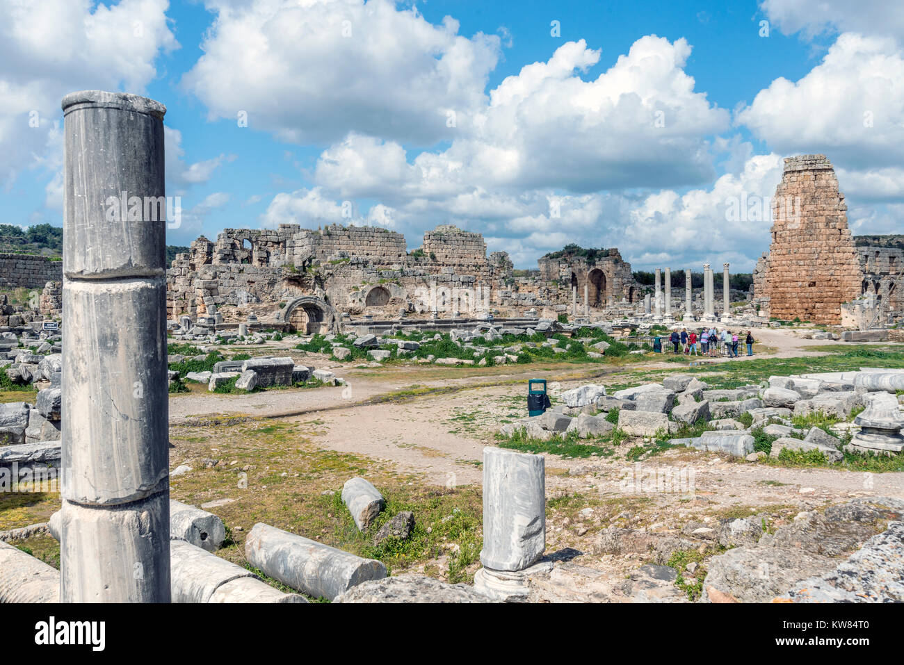Ancient Perge City ruins,ANTALYA,TURKEY Stock Photo - Alamy