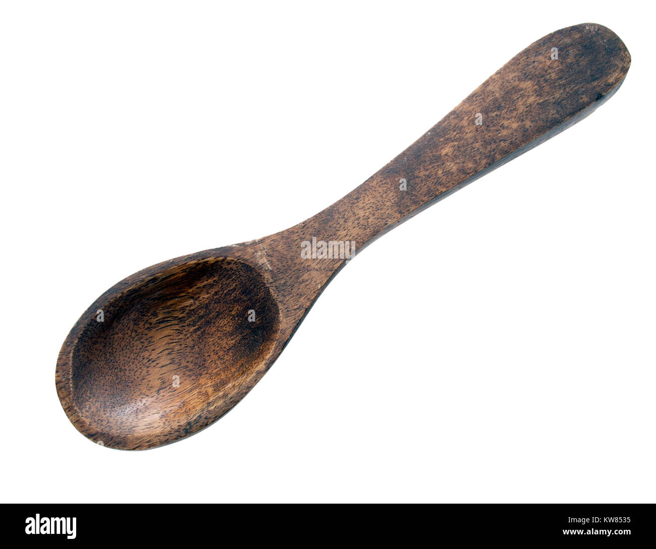 Vintage wooden spoon isolated on white. Shows its age a bit Stock Photo ...