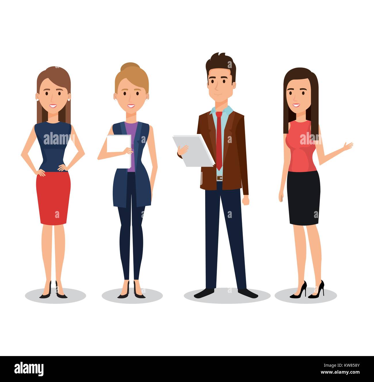 business people group avatars characters vector illustration design ...