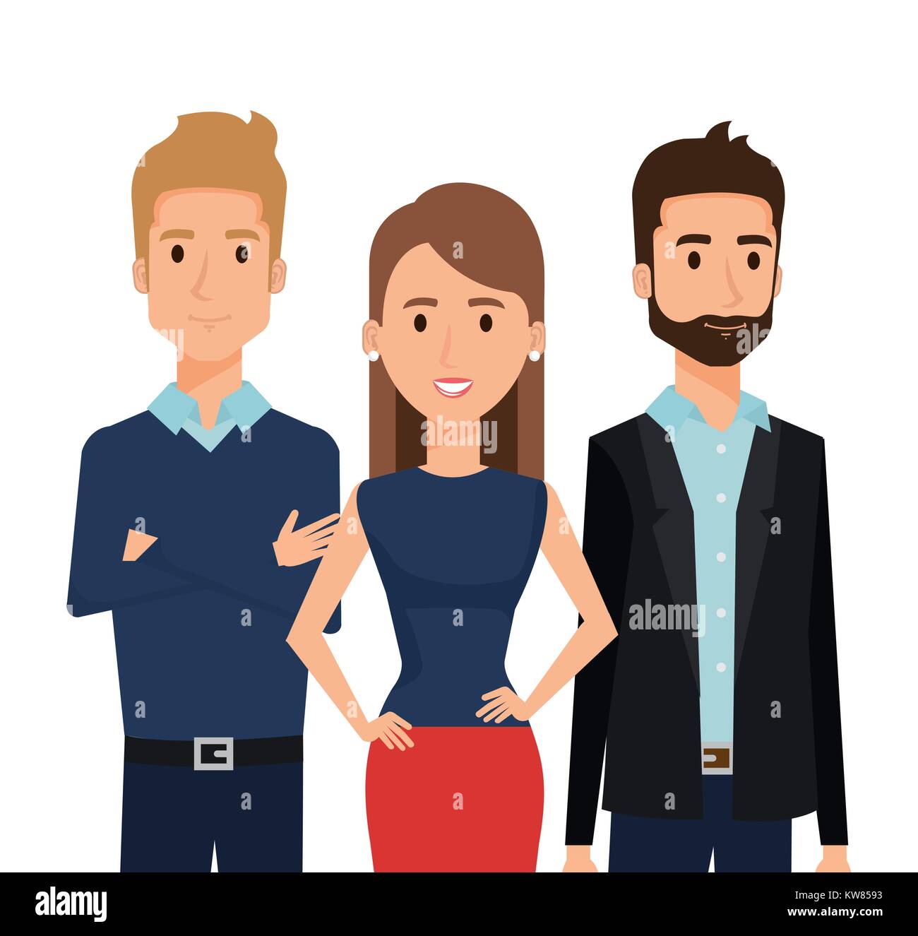 business people group avatars characters vector illustration design ...