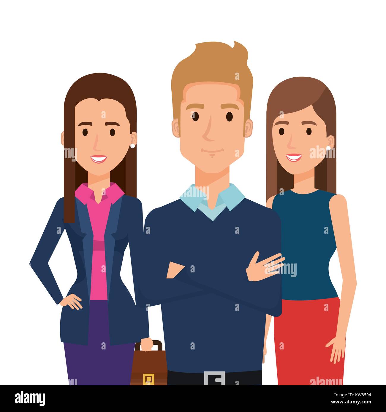 business people group avatars characters vector illustration design ...