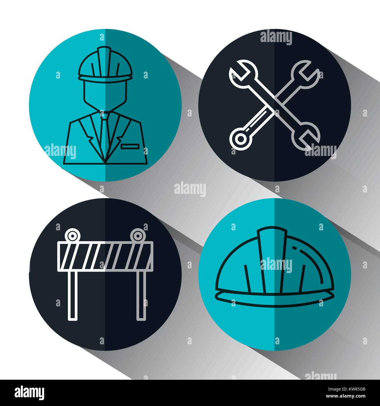architectural design set icons vector illustration design Stock Vector ...