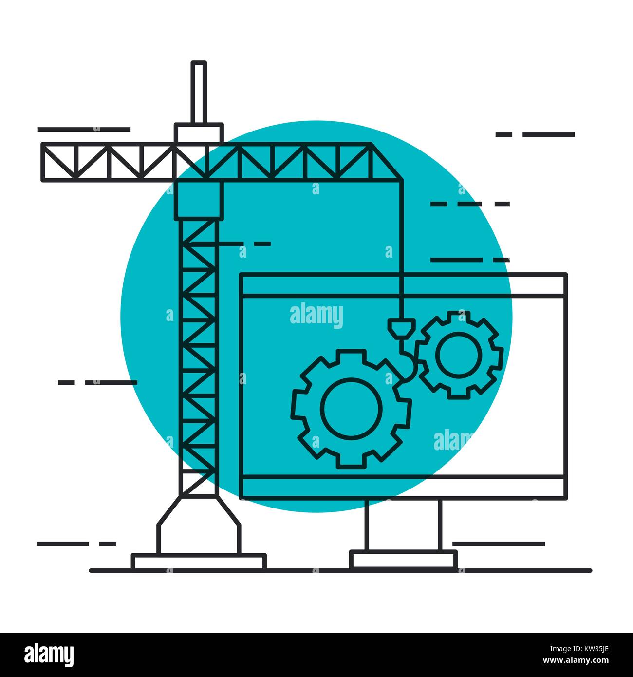architectural design set icons vector illustration design Stock Vector ...