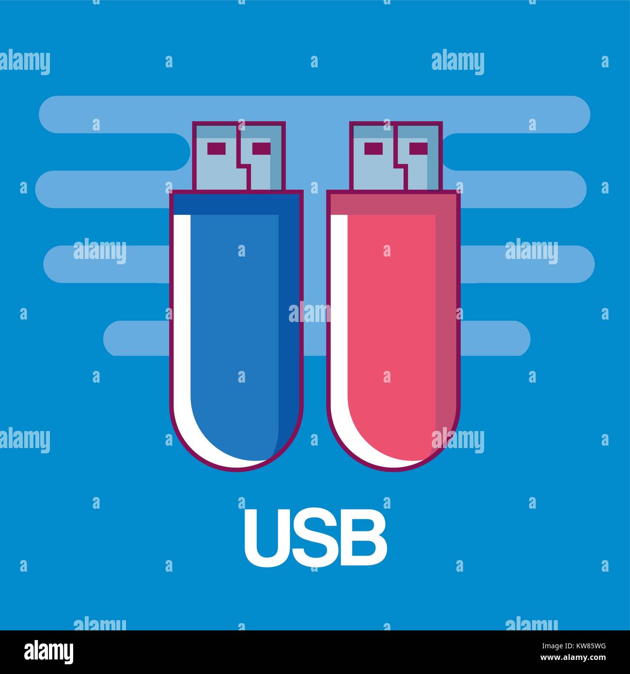 usb memory retro technology icon Stock Vector Image & Art - Alamy