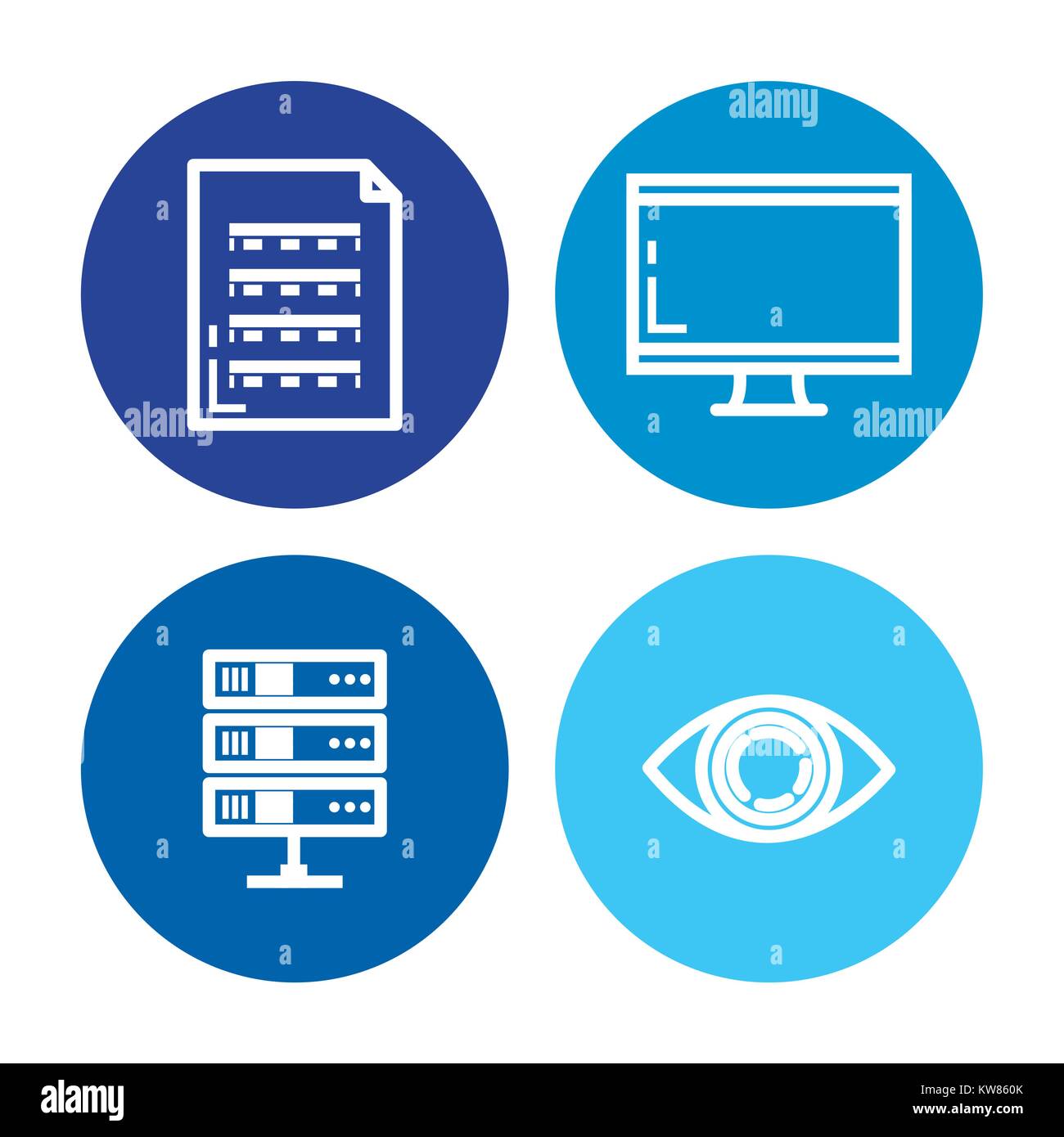 security system technology icons Stock Vector Image & Art - Alamy