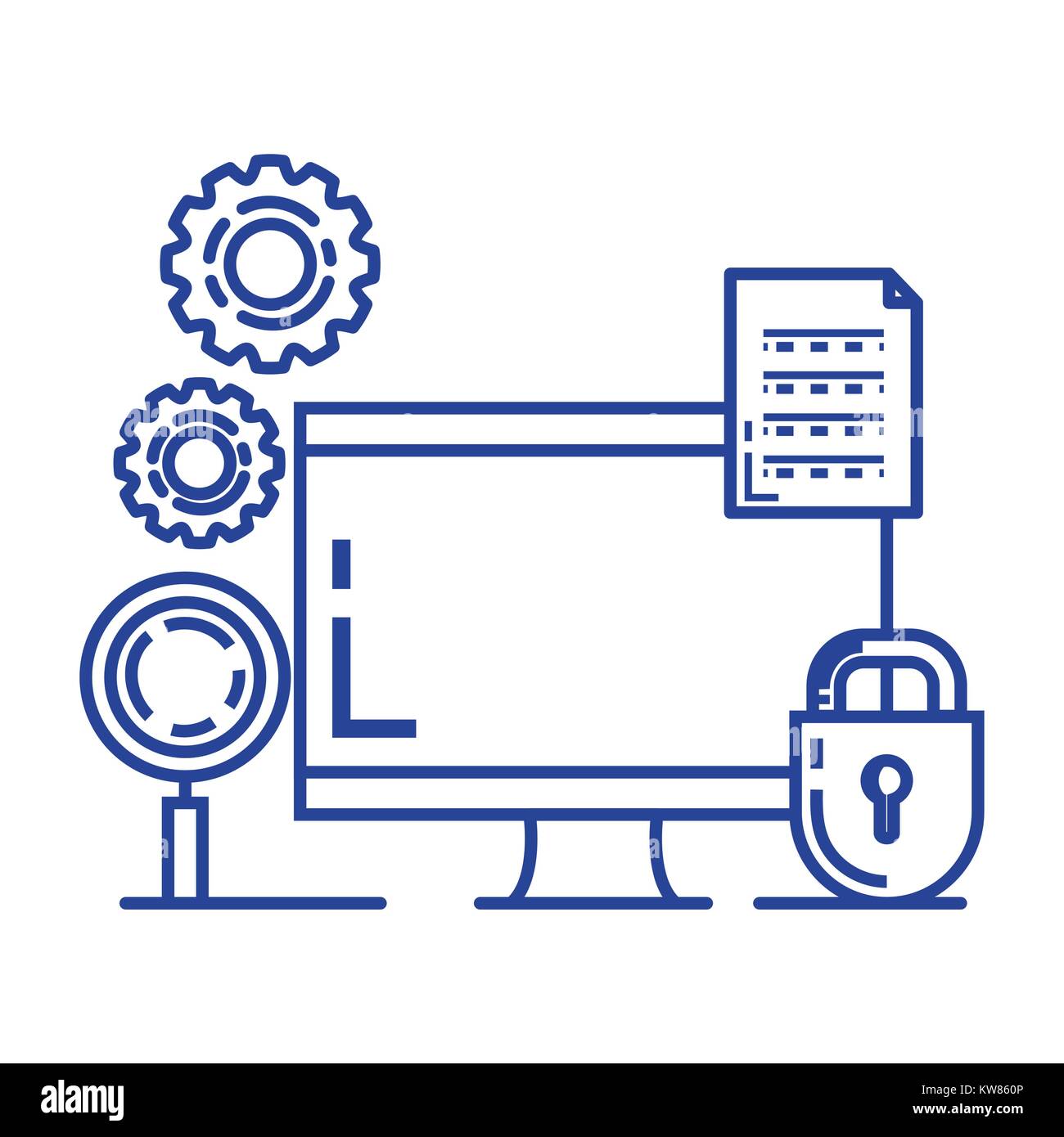 security system technology icons Stock Vector Image & Art - Alamy