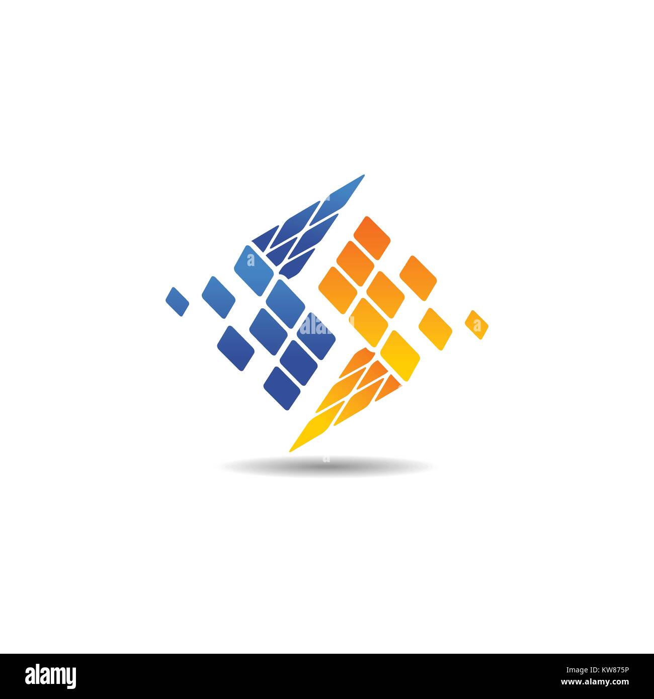 abstract digital box vector logo Stock Vector Image & Art - Alamy