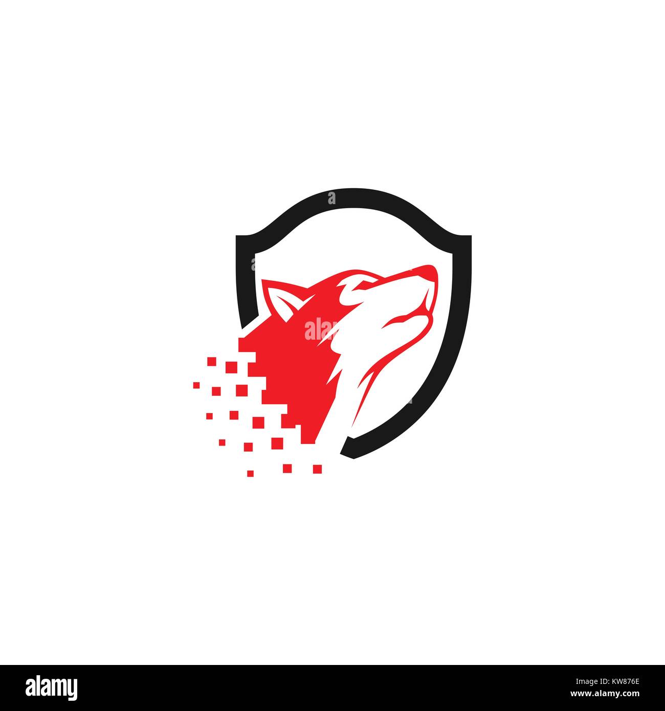 dog head shield vector logo Stock Vector Image & Art - Alamy