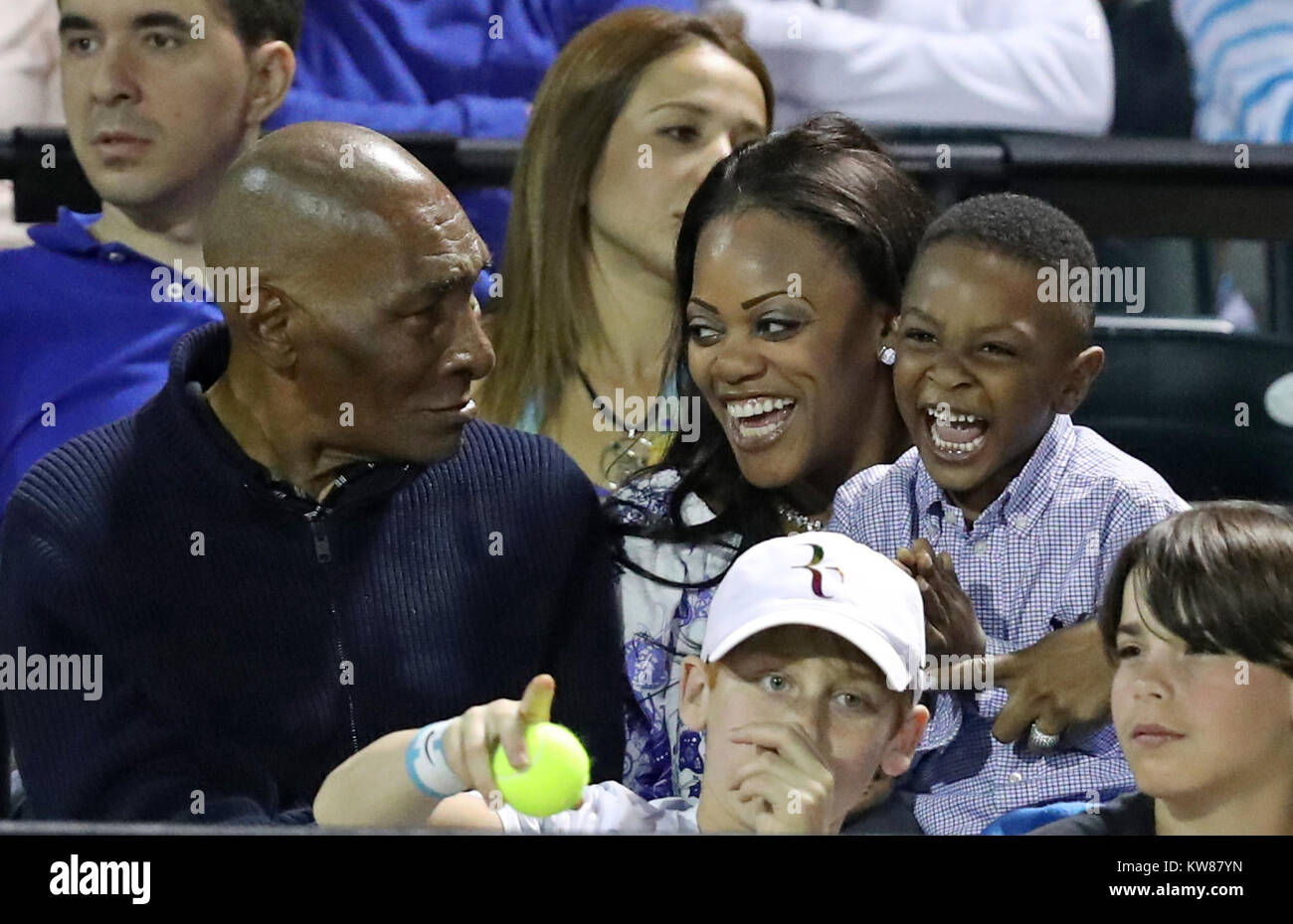 Miami open day 8 lakeisha williams hi-res stock photography and images ...