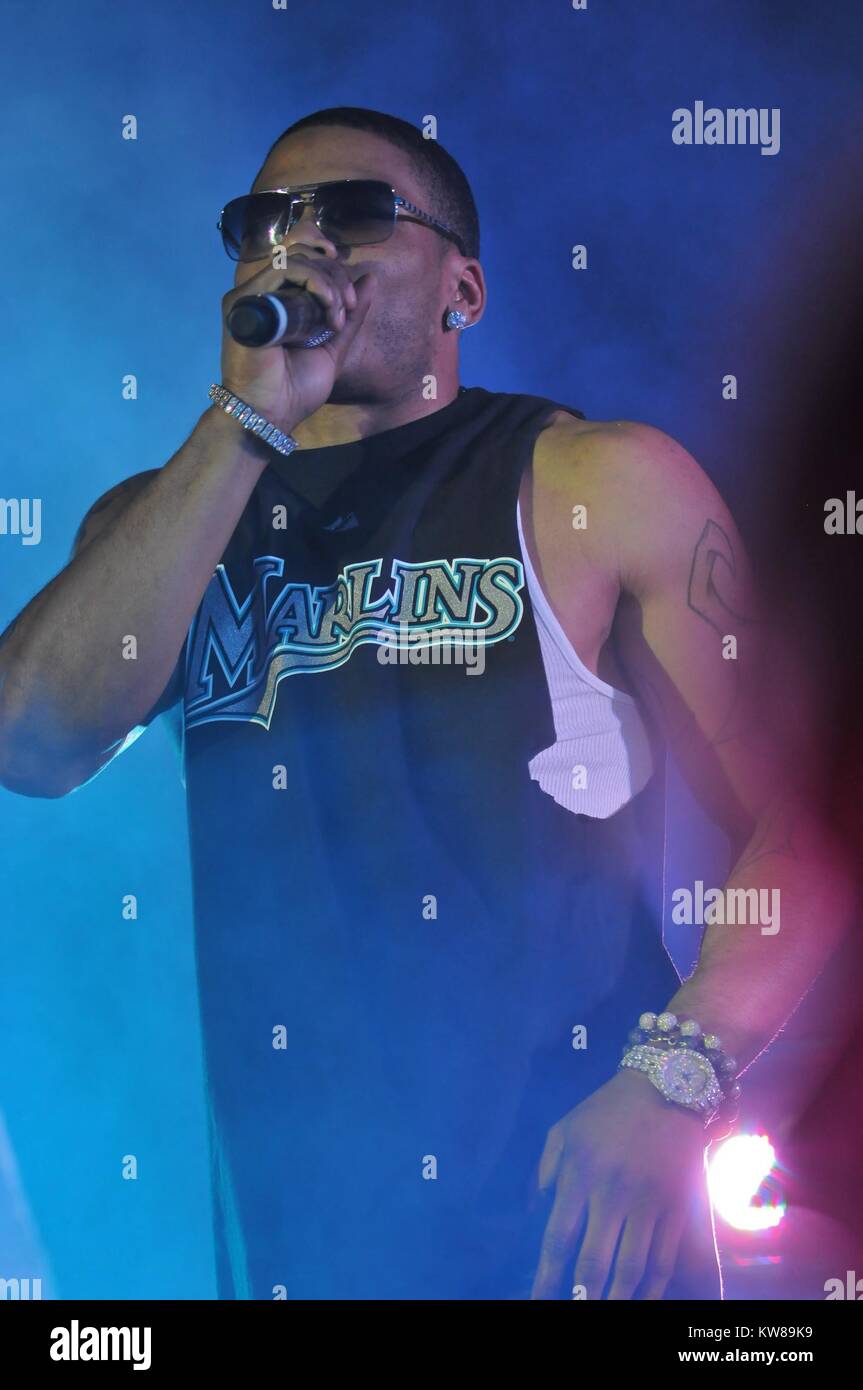 MIAMI - APRIL 10: Nelly performs at Sun Life Stadium after the Florida ...