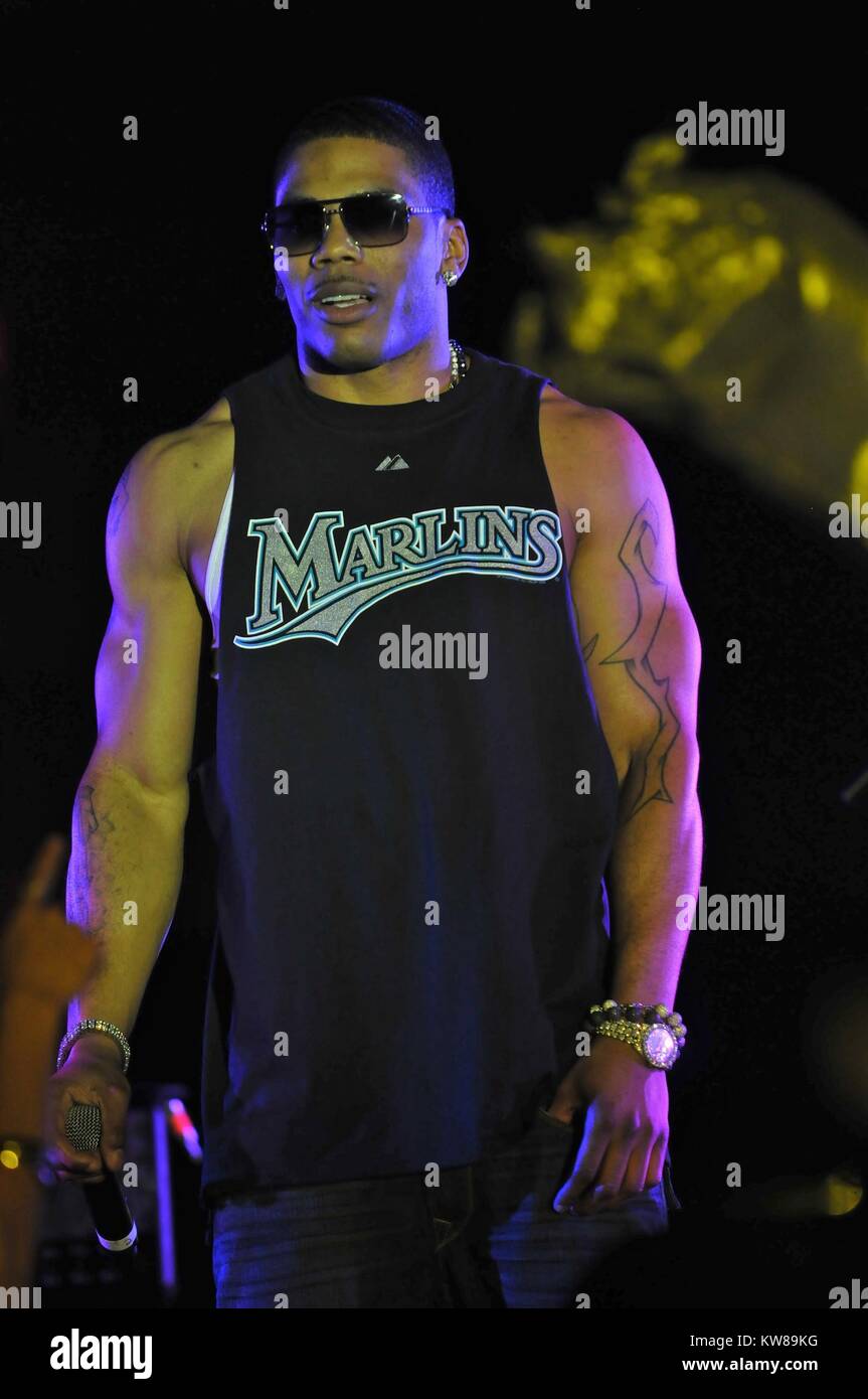 MIAMI - APRIL 10: Nelly performs at Sun Life Stadium after the Florida ...