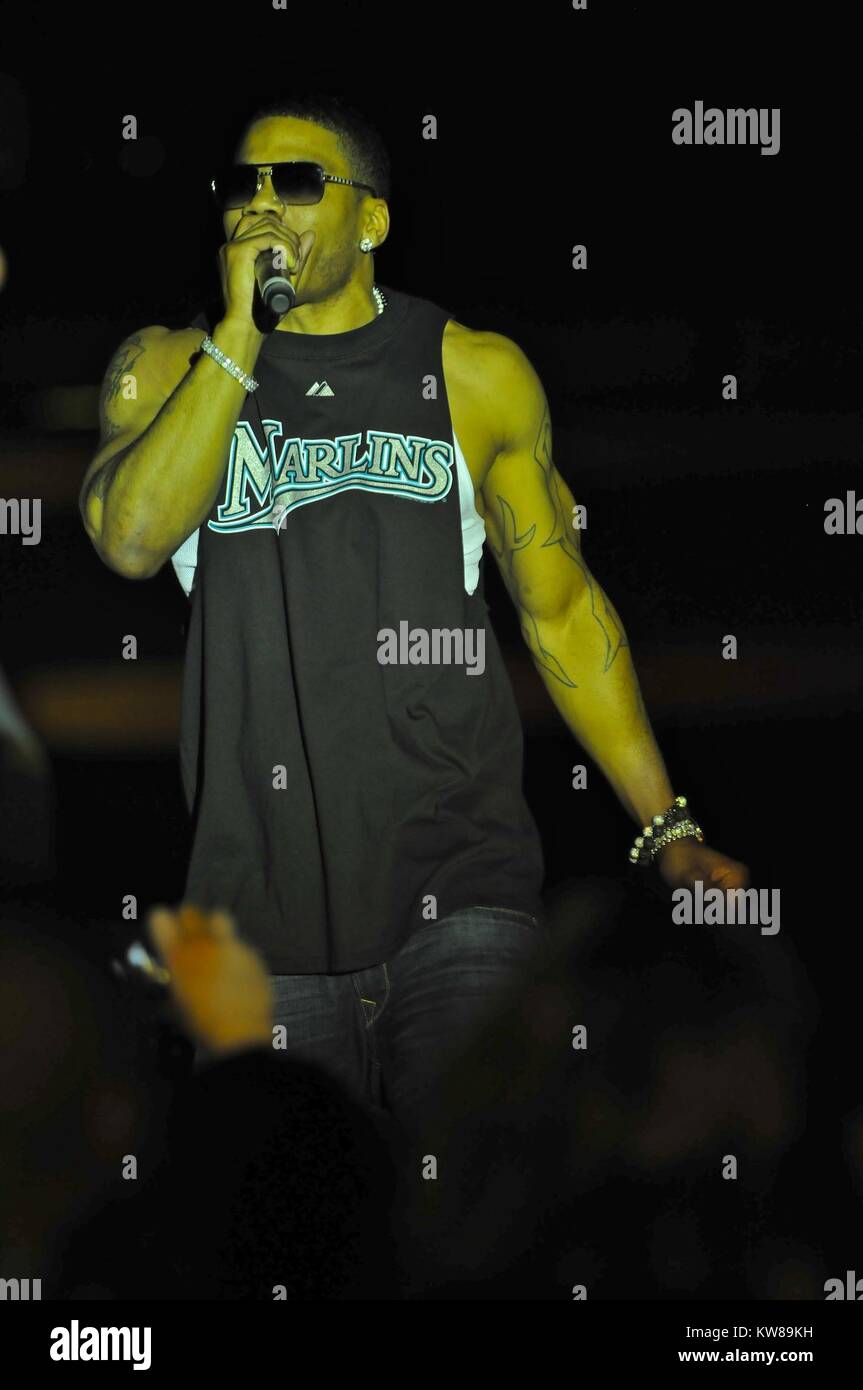 MIAMI - APRIL 10: Nelly performs at Sun Life Stadium after the Florida ...