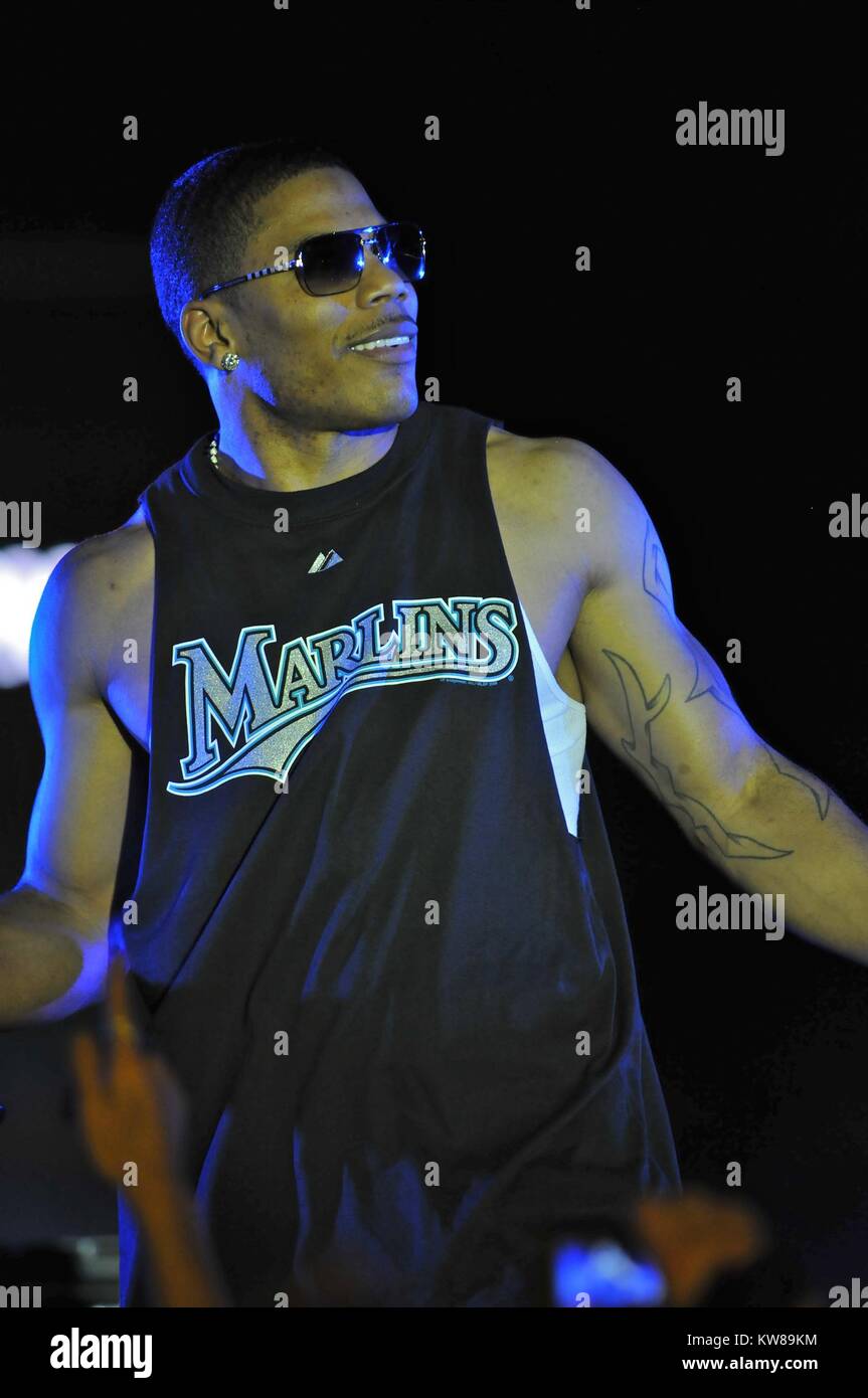 MIAMI - APRIL 10: Nelly performs at Sun Life Stadium after the Florida ...