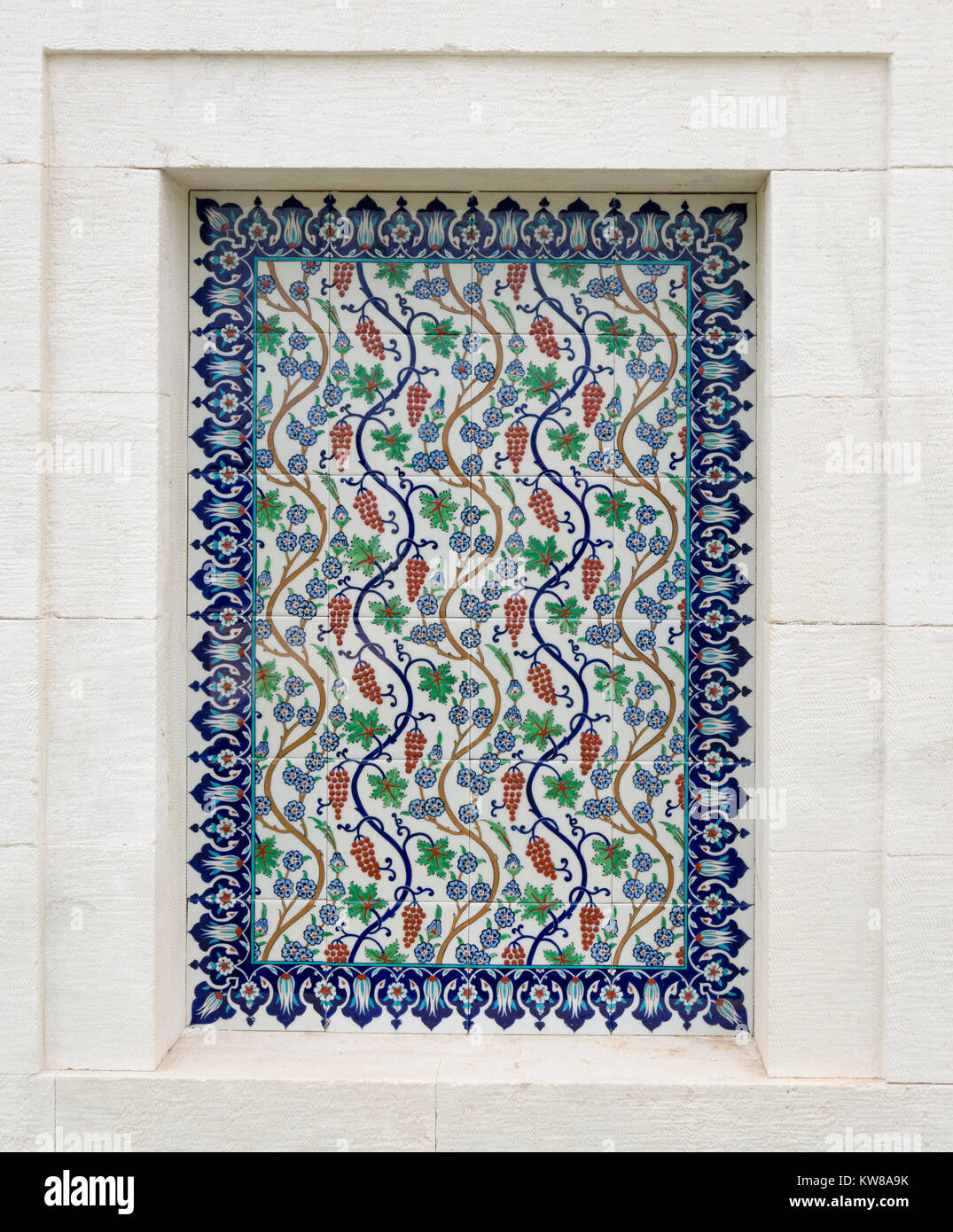 Ancient Ottoman patterned tile composition Stock Photo - Alamy