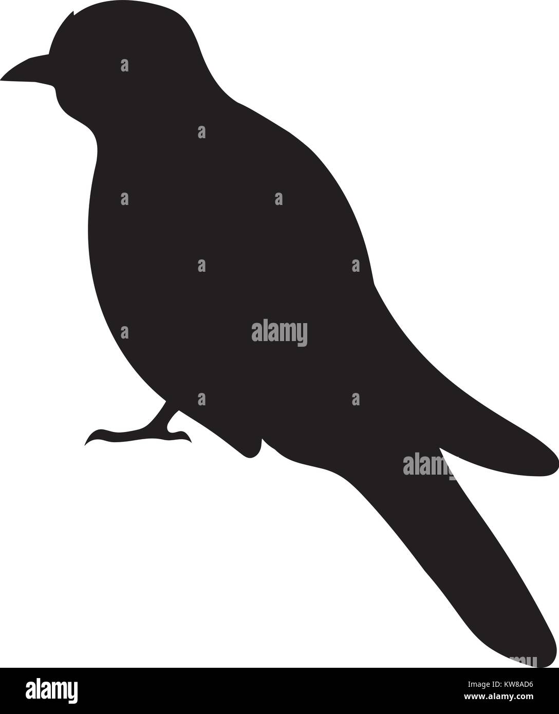 Bird silhouette vector vectors hi-res stock photography and images - Alamy