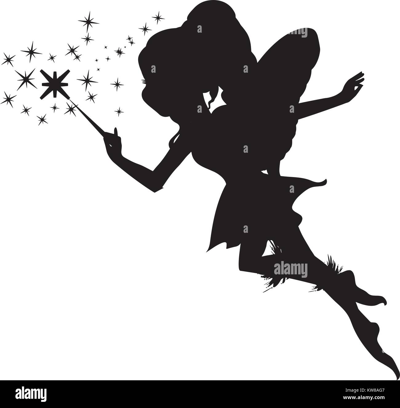 Fairy Silhouette Vector