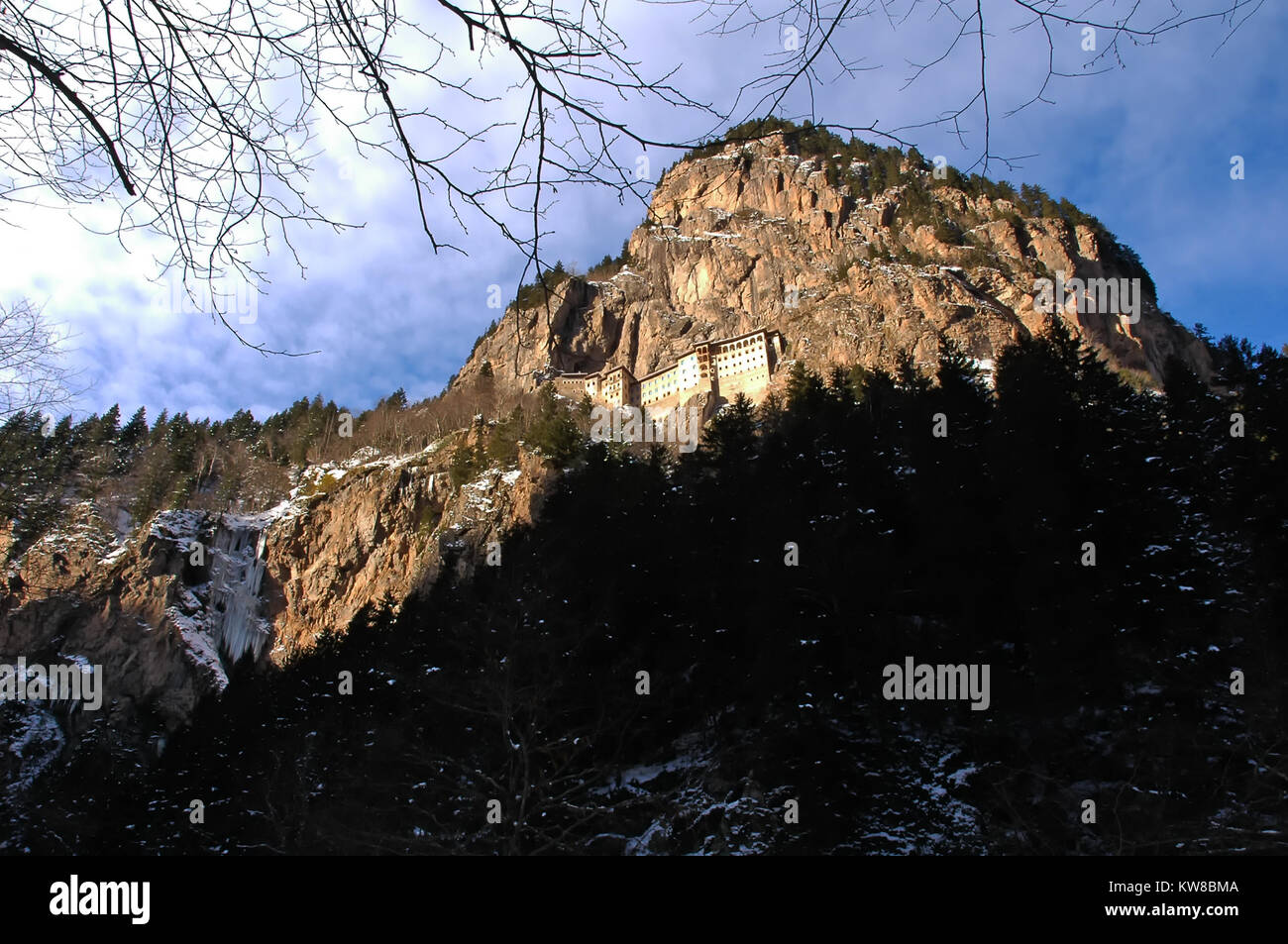 Winter on the plateau of Macka district of Trabzon province.Turkey ...