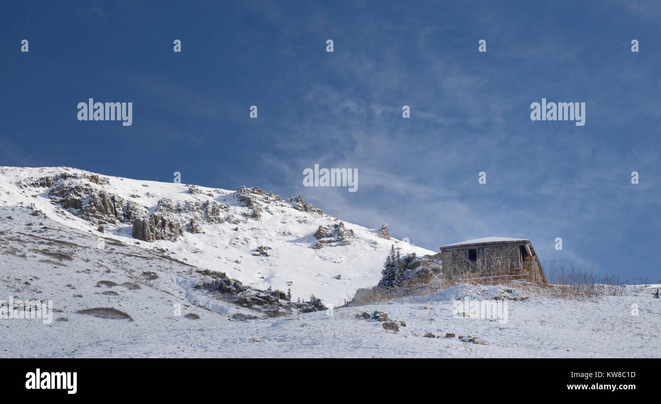 Winter on the plateau of Macka district of Trabzon province.Turkey ...