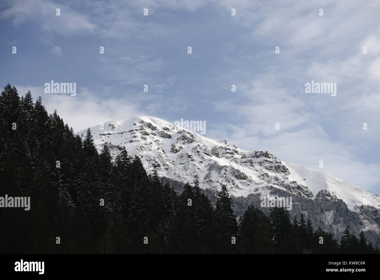 Winter on the plateau of Macka district of Trabzon province.Turkey ...