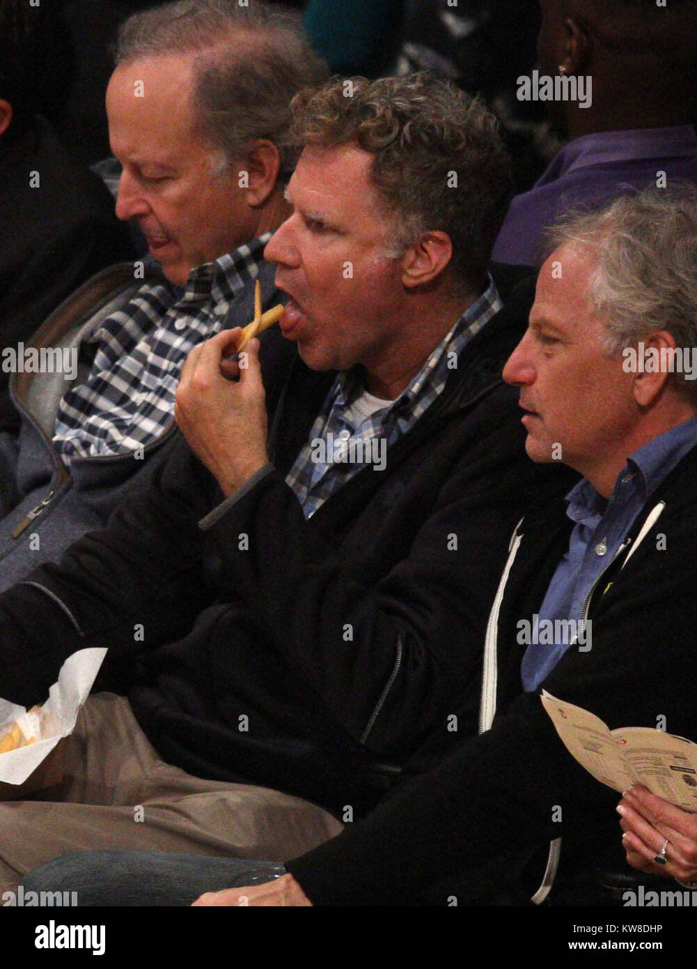 Celebrities seen at the Lakers game. The Golden State Warriors defeated ...
