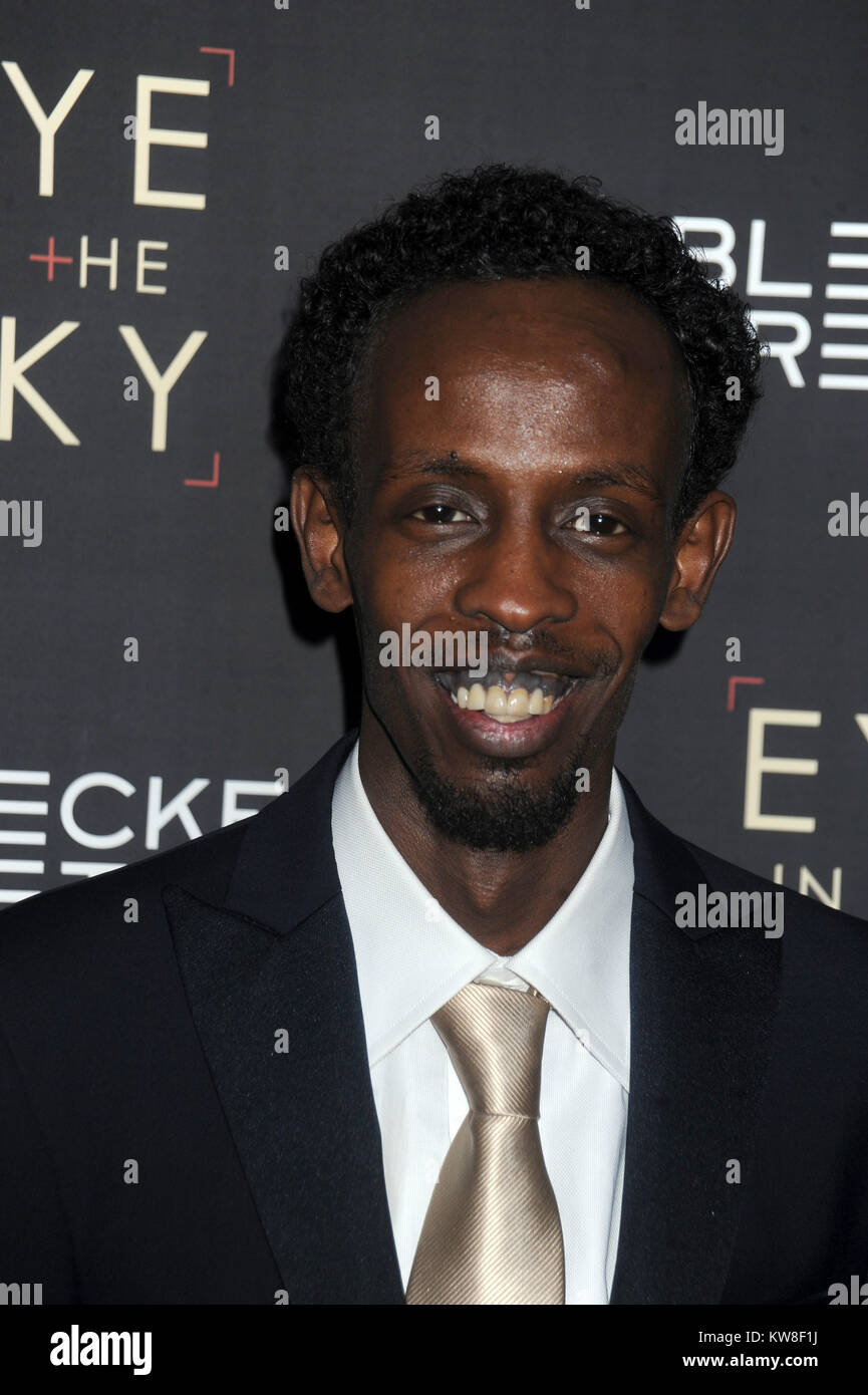 NEW YORK, NY - MARCH 09: Barkhad Abdi attends the 'Eye In The Sky' New ...