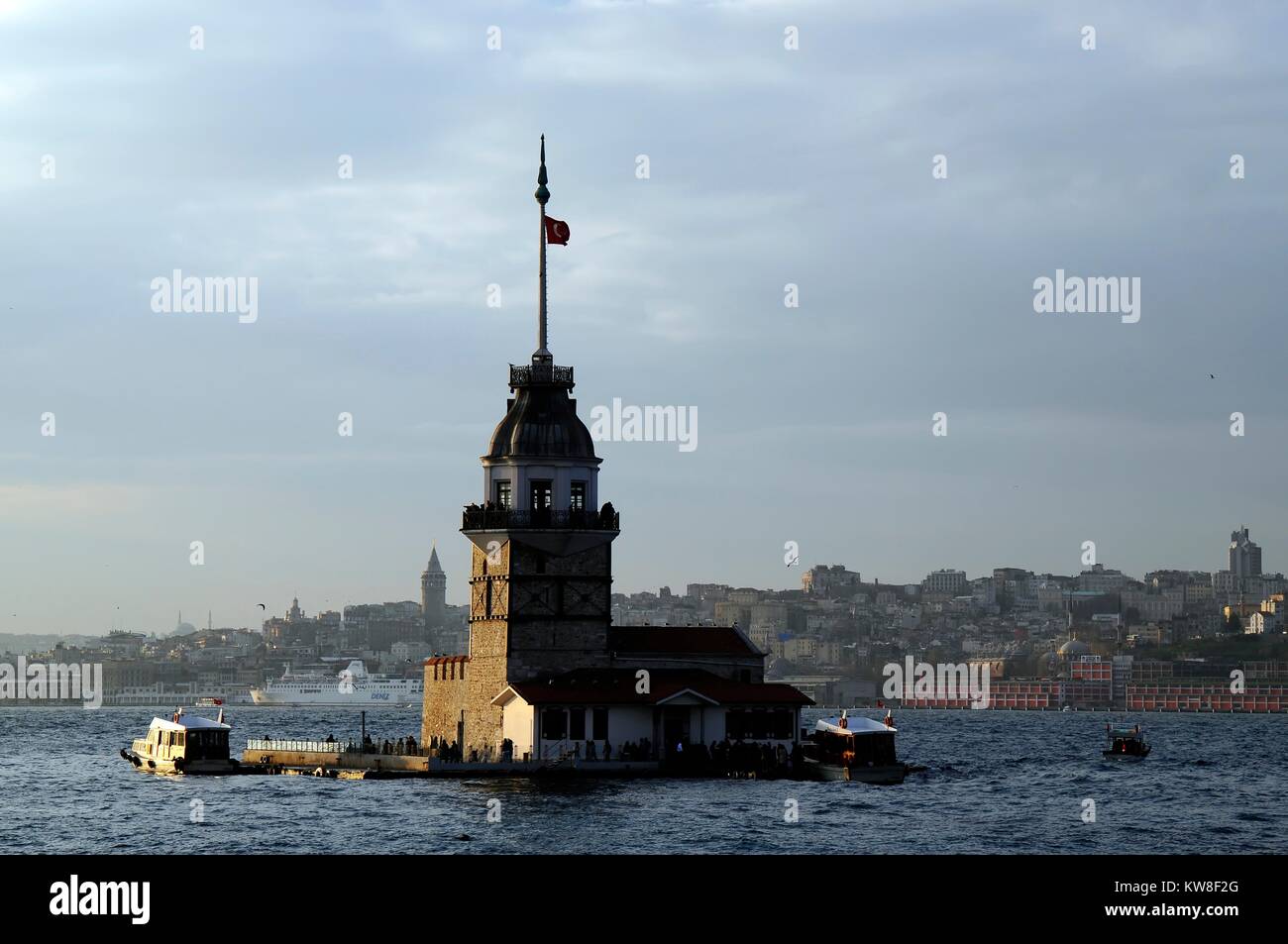 Maiden's Tower is also known as Kizkulesi which is located at the ...