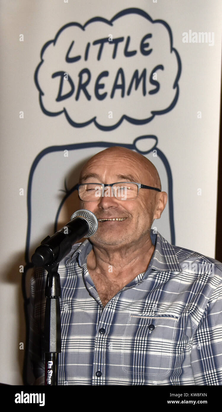 MIAMI BEACH, FL - FEBRUARY 26: Phil Collins and ex-wife Orianne Cevey ...