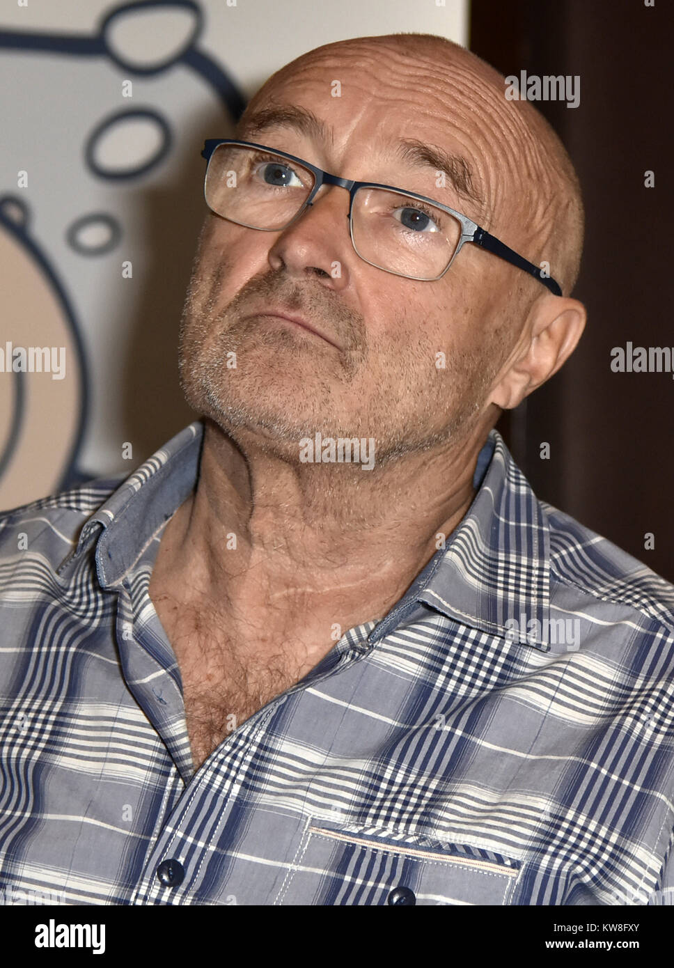 MIAMI BEACH, FL - FEBRUARY 26: Phil Collins and ex-wife Orianne Cevey ...