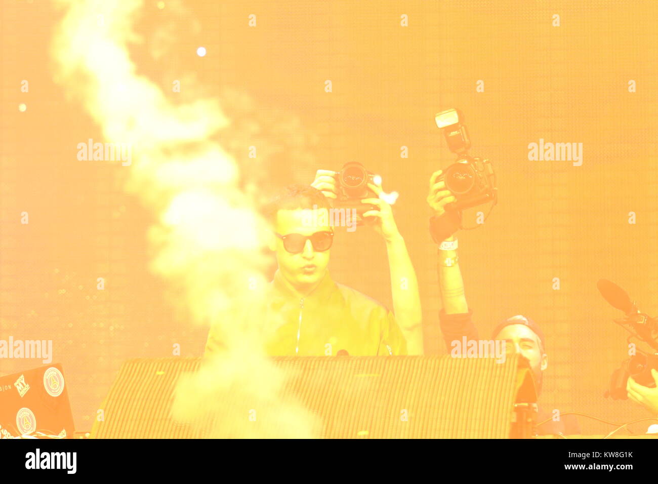 MIAMI, FL - MARCH 18: DJ Snake performing at Ultra Music Festival 2016 ...
