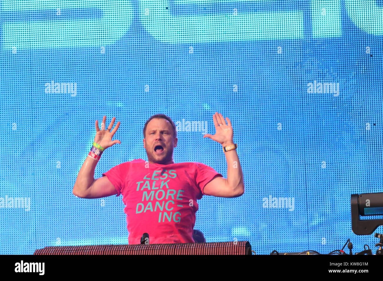 MIAMI, FL - MARCH 18: Dash Berlin performing at Ultra Music Festival ...