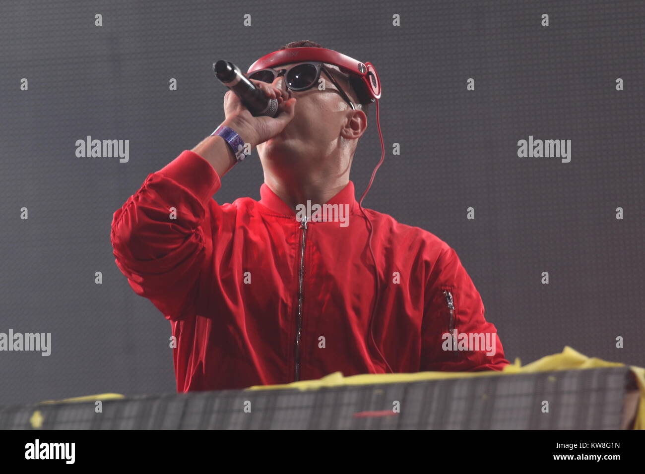 MIAMI, FL - MARCH 18: DJ Snake performing at Ultra Music Festival 2016 ...