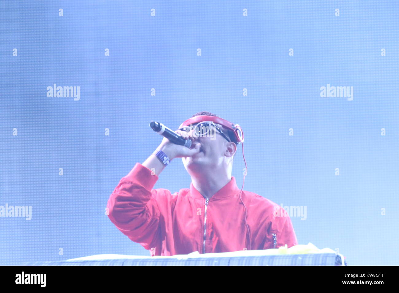 MIAMI, FL - MARCH 18: DJ Snake performing at Ultra Music Festival 2016 ...