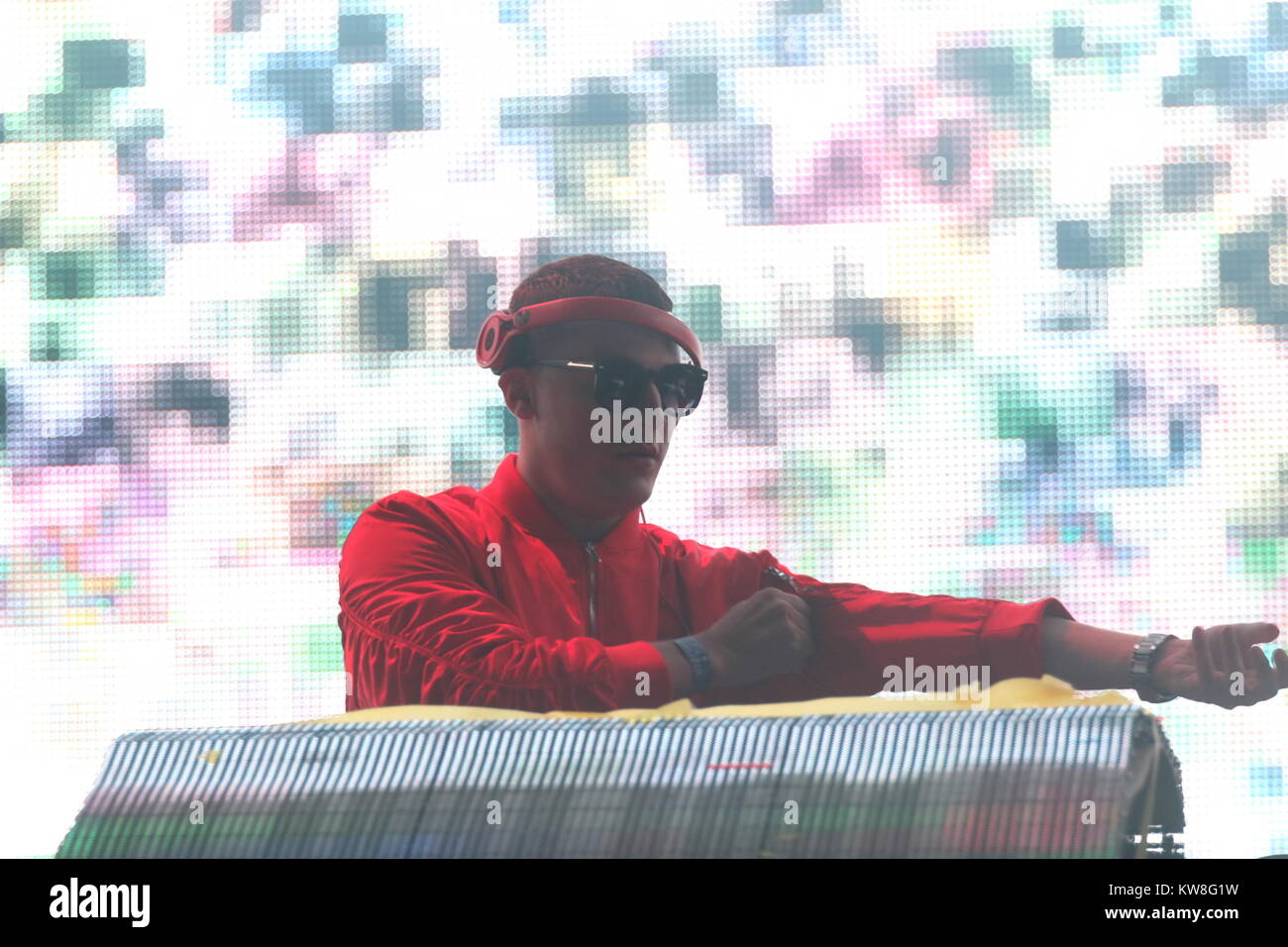 MIAMI, FL - MARCH 18: DJ Snake performing at Ultra Music Festival 2016 ...