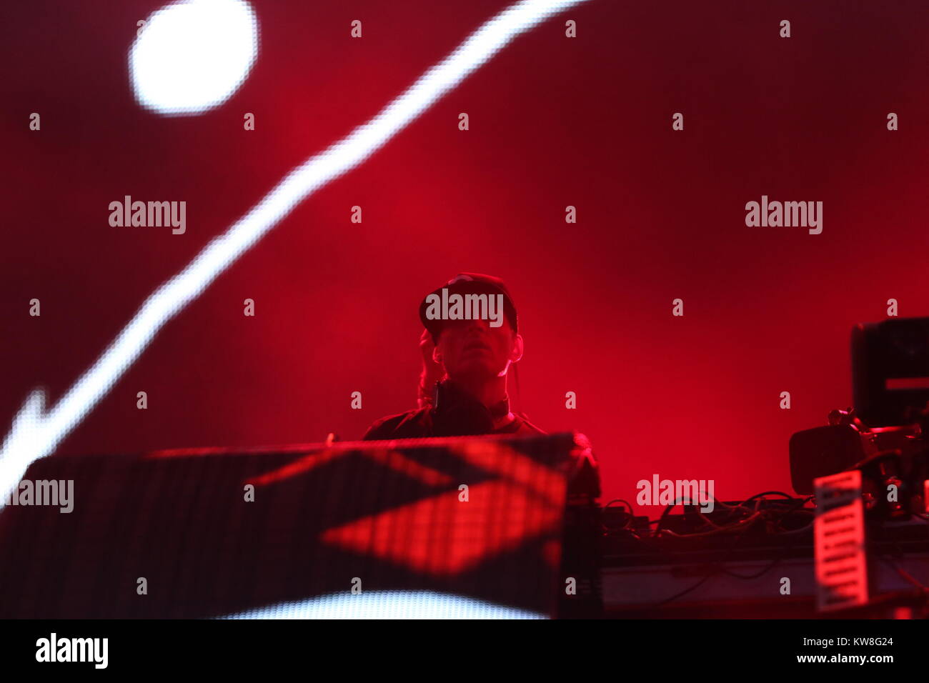 MIAMI, FL - MARCH 18: Kaskade performing at Ultra Music Festival 2016 ...