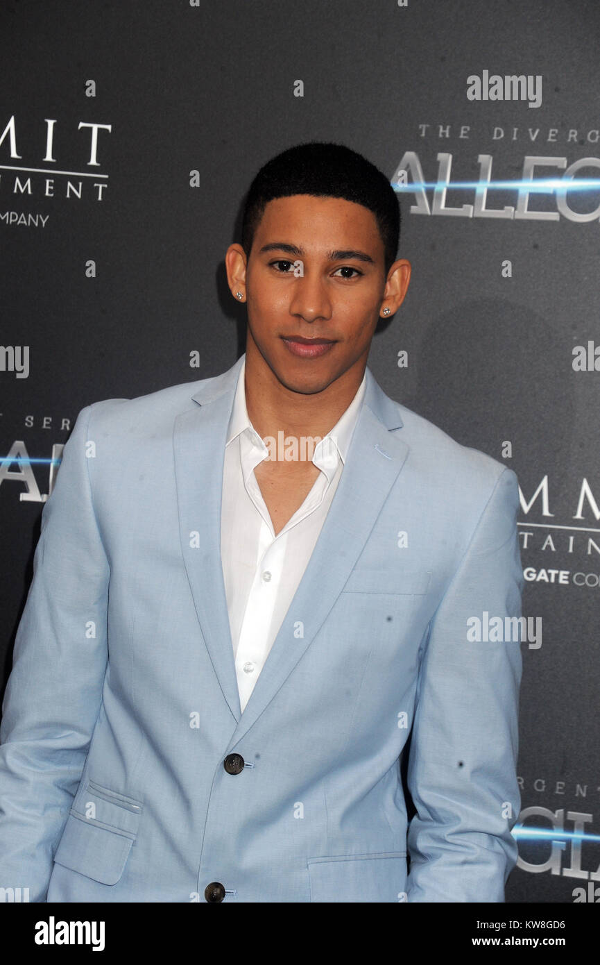 NEW YORK, NY - MARCH 14: Keiynan Lonsdale attends the 'Allegiant' New ...