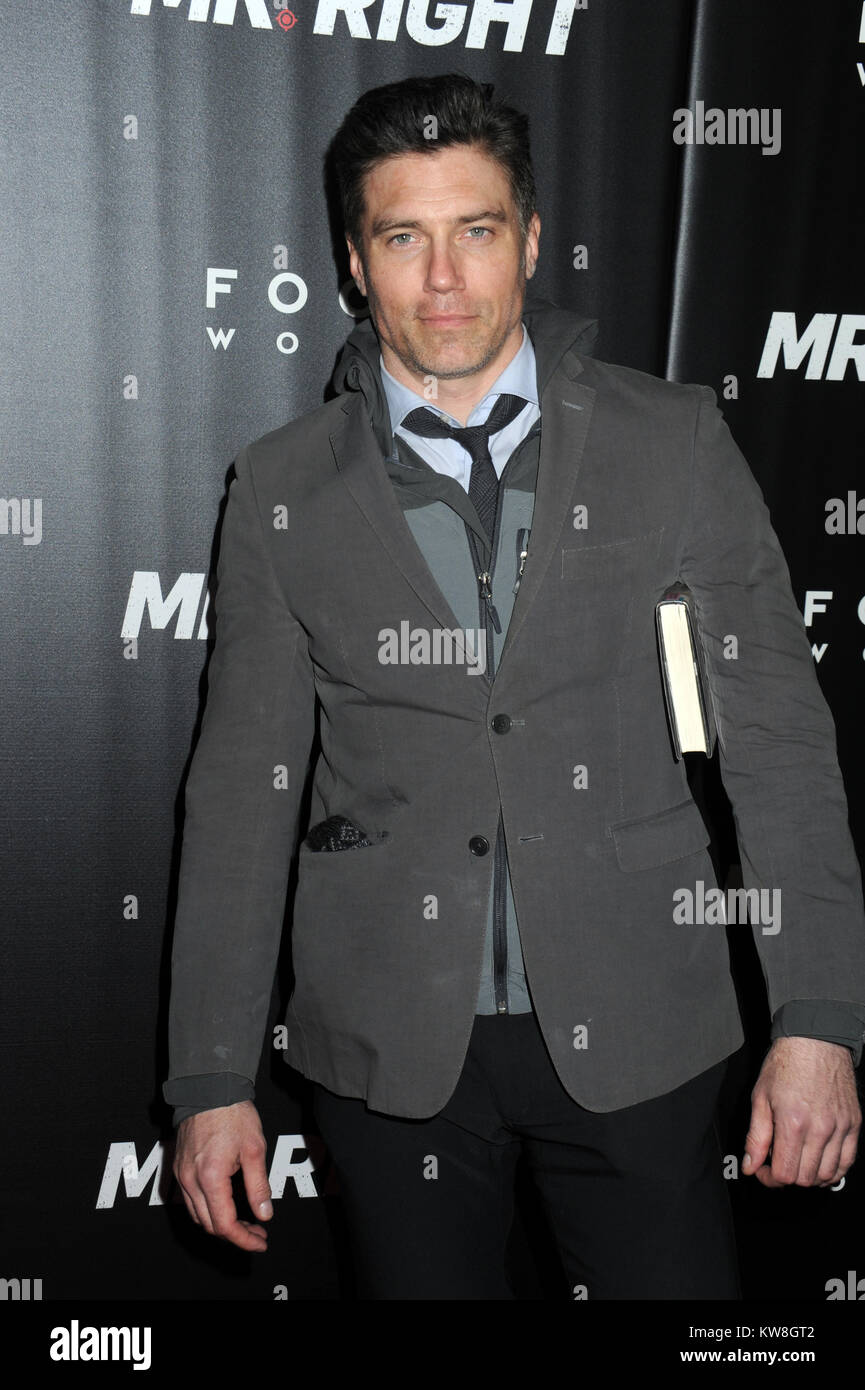 NEW YORK, NEW YORK - APRIL 06: Anson Mount attends the 'Mr. Right' New ...
